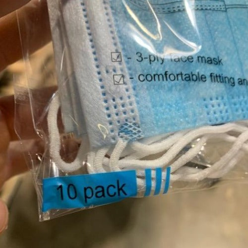 3 Ply Mask Pack Of 10, Order 3 Ply Mask London Ontario, 10 Pack Of 3 ...