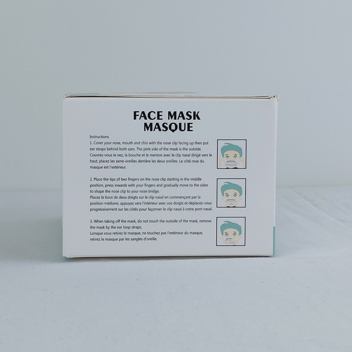 Disposable 3 Ply Mask Box of 50, 3 Ply Masks Box of 50, Face Masks in ...